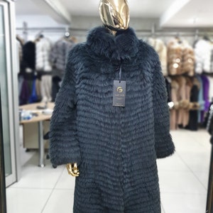 Distinctive Special Long Fox Jacket Genuine Original Fox Skin Jacket ...