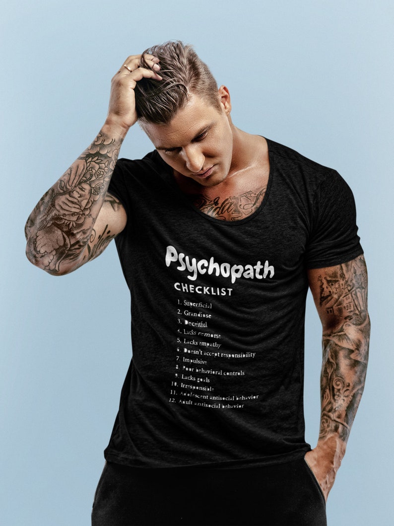 Psychopath Checklist Short-sleeve Unisex T-shirt - Etsy