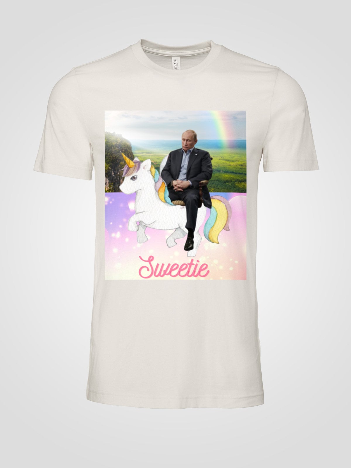 Vladimir Putin Riding A Unicorn