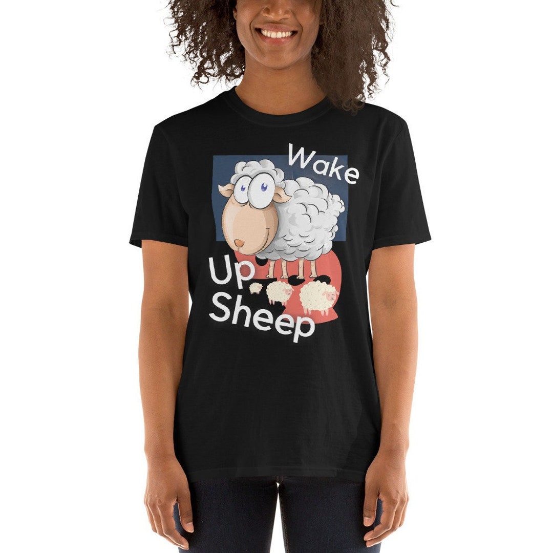 Wake up Sheep Sheeple Short-sleeve Unisex T-shirt - Etsy