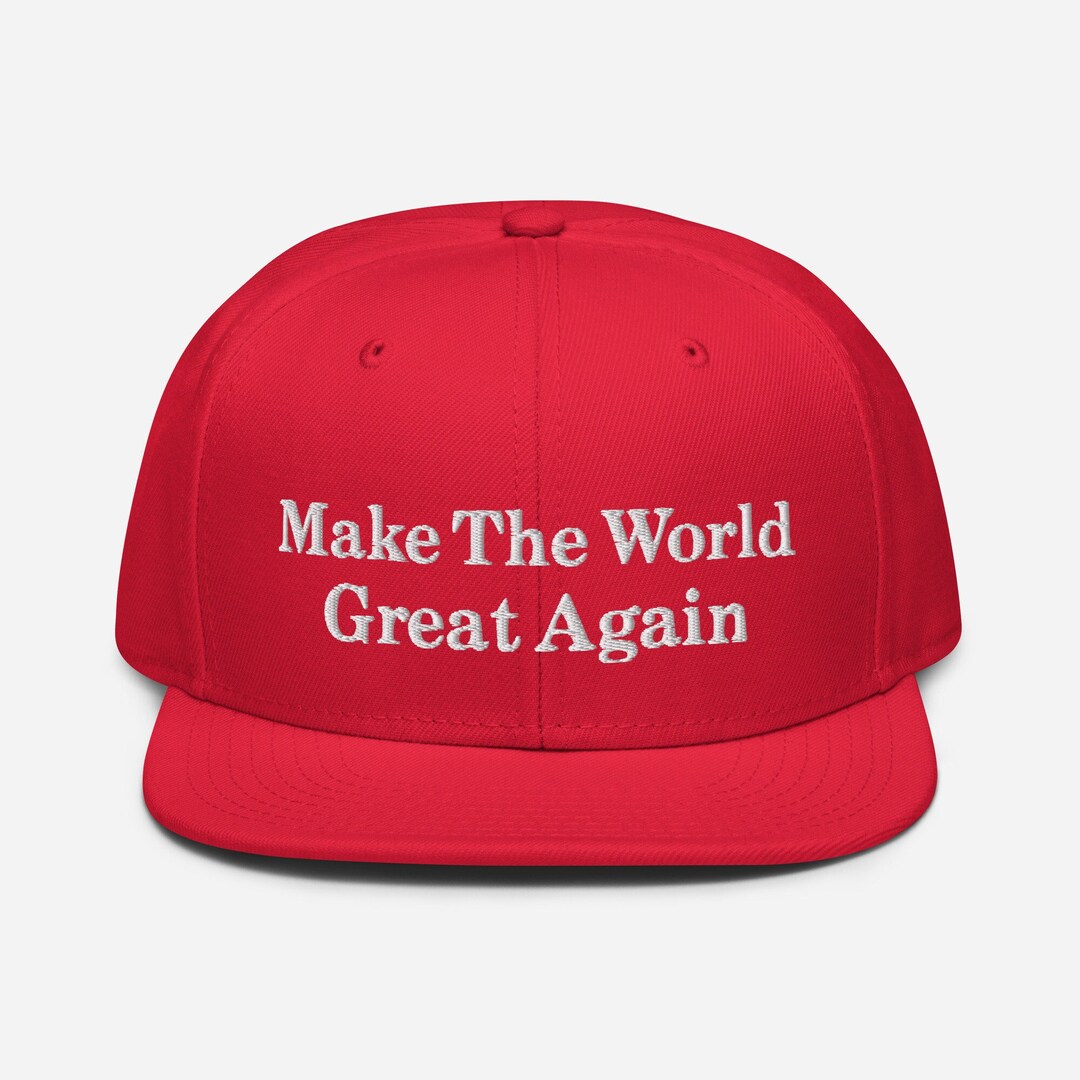 Make the World Great Again Snapback Hat - Etsy UK