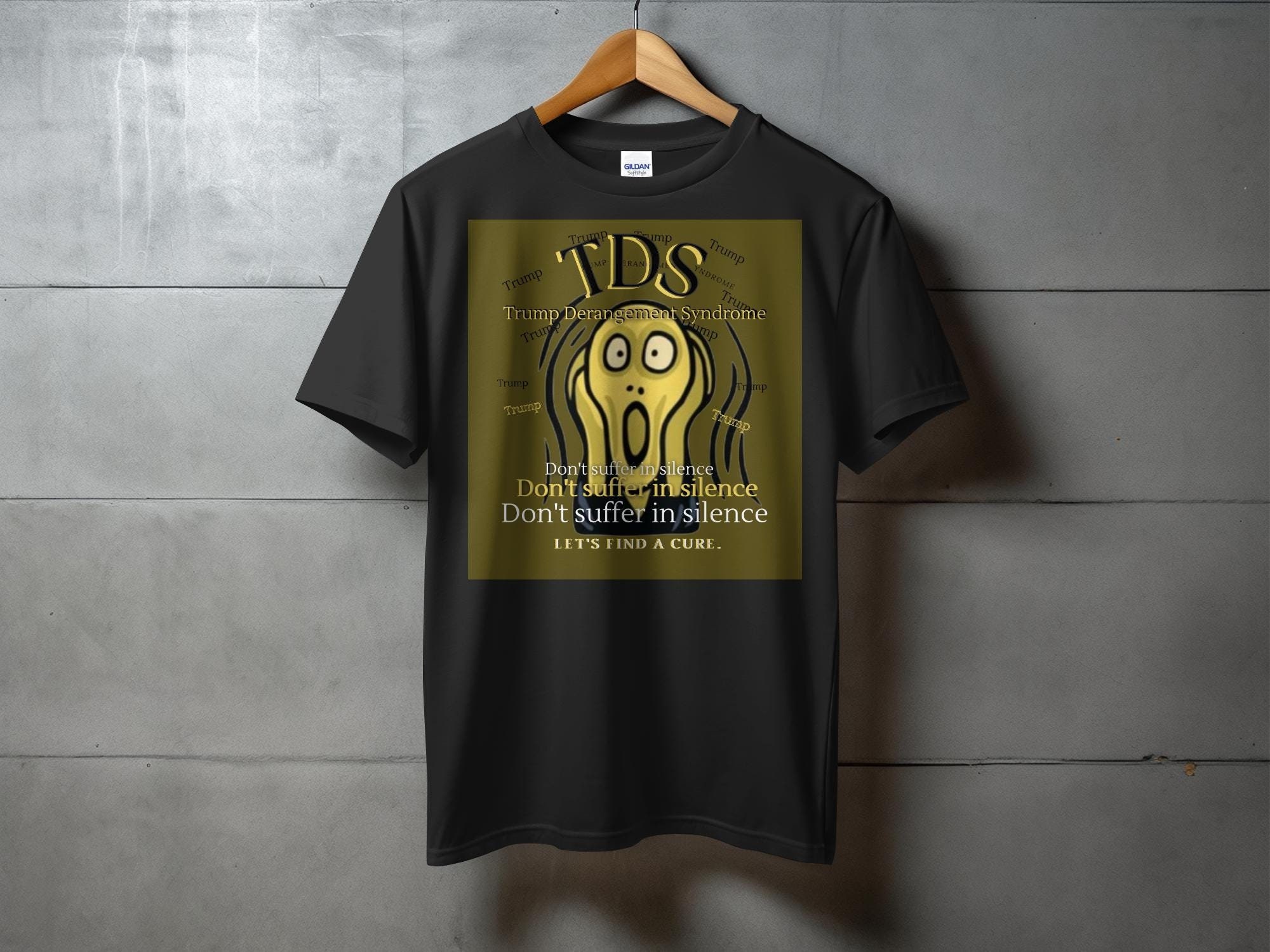 TDS Trump Derangement Syndrome Funny Scream Parody T-shirt, Humorous ...