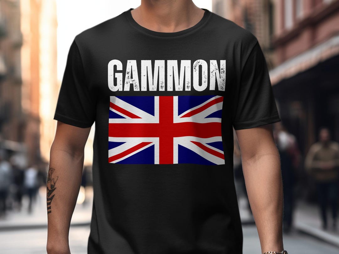 Gammon T-shirt, Union Jack Shirt, Funny British Slang Tee, UK Flag Top ...