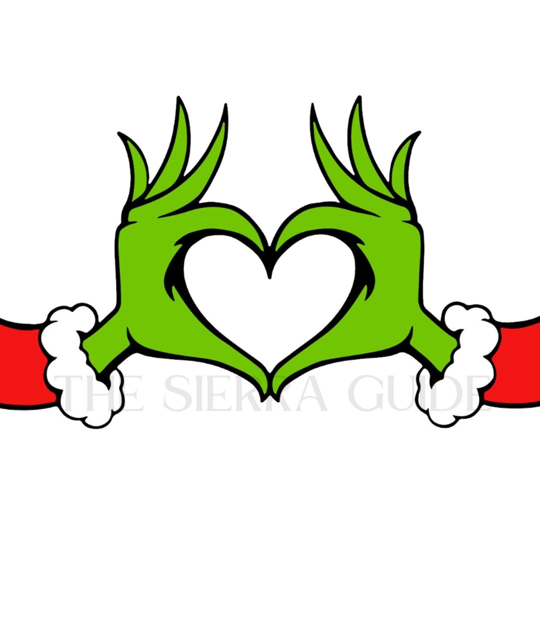 SVG Grinch Heart Hands Christmas Holiday Season Cricket - Etsy