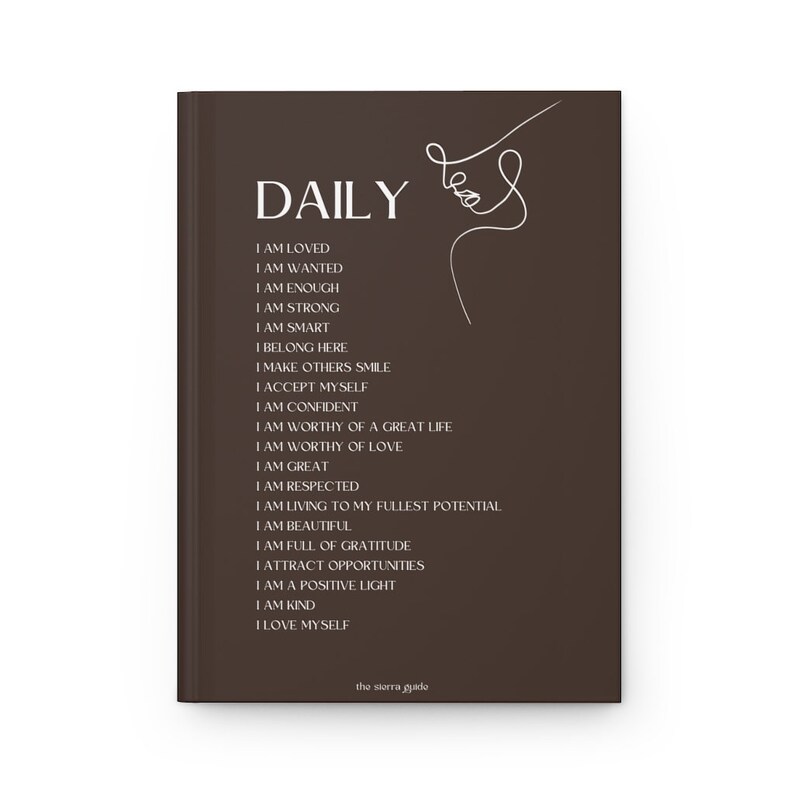 Self Love Affirmations Journal the Sierra Guide - Etsy