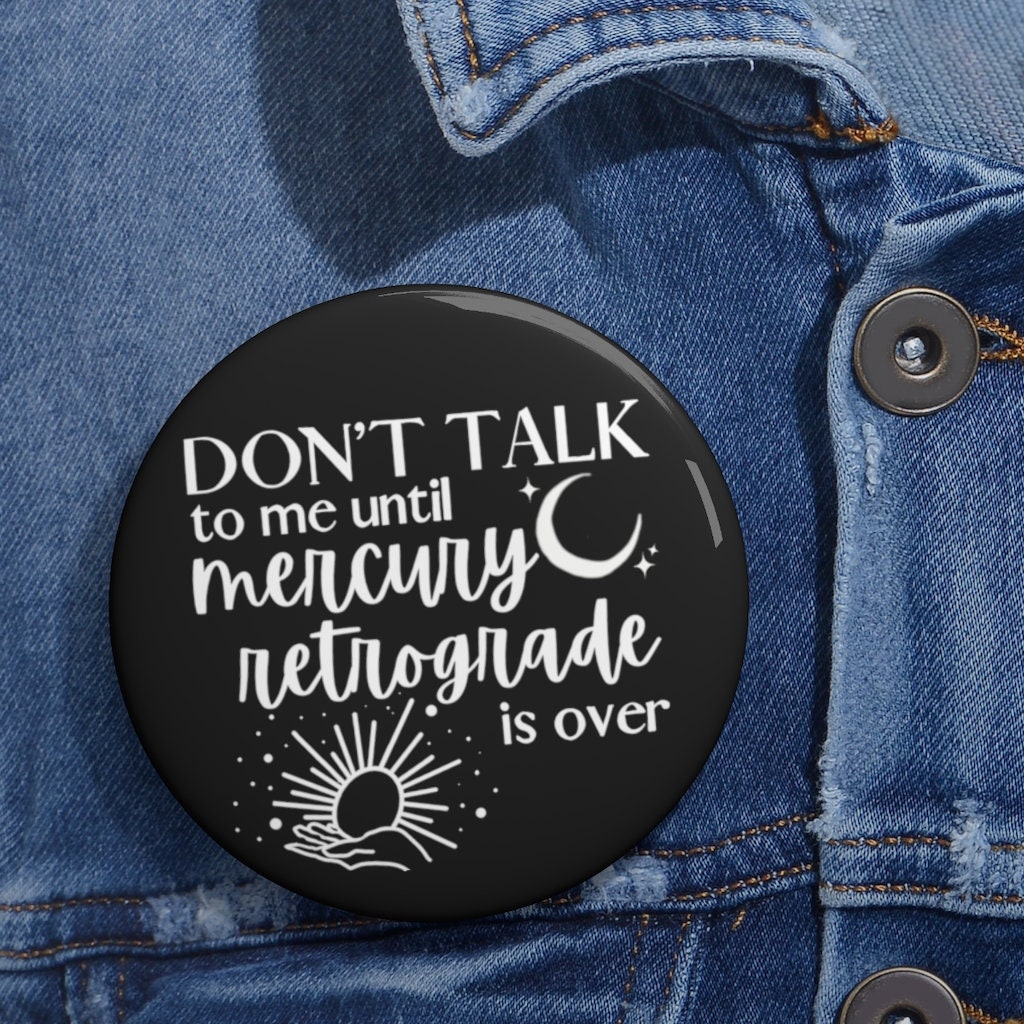 Mercury Retrograde Pin, Astrology Pins - Etsy