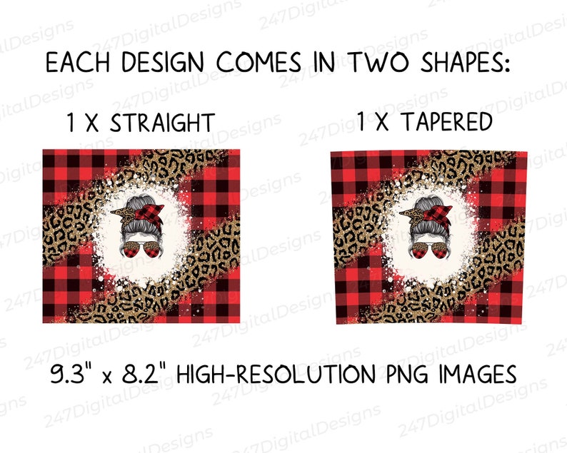 Buffalo Plaid Tumbler Templates Png Wrap Add Your Own Text - Etsy