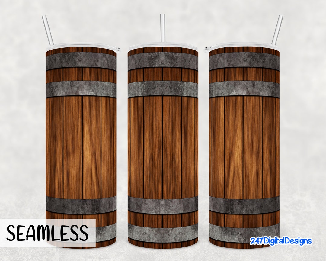 Whiskey Barrel Tumbler Wrap Png, Wooden Wine Barrel Tumbler, Rustic ...