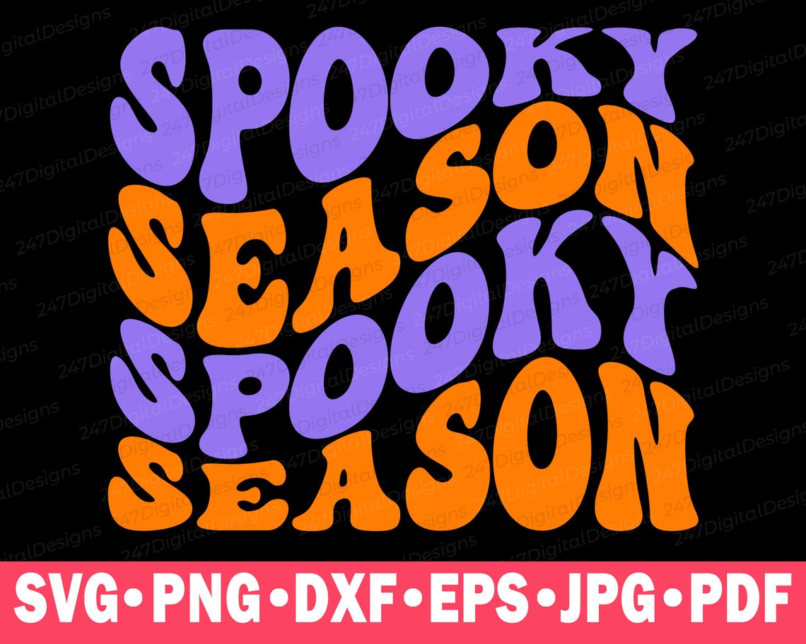 Spooky Season SVG Cut File for Cricut or Silhouettesvg for - Etsy