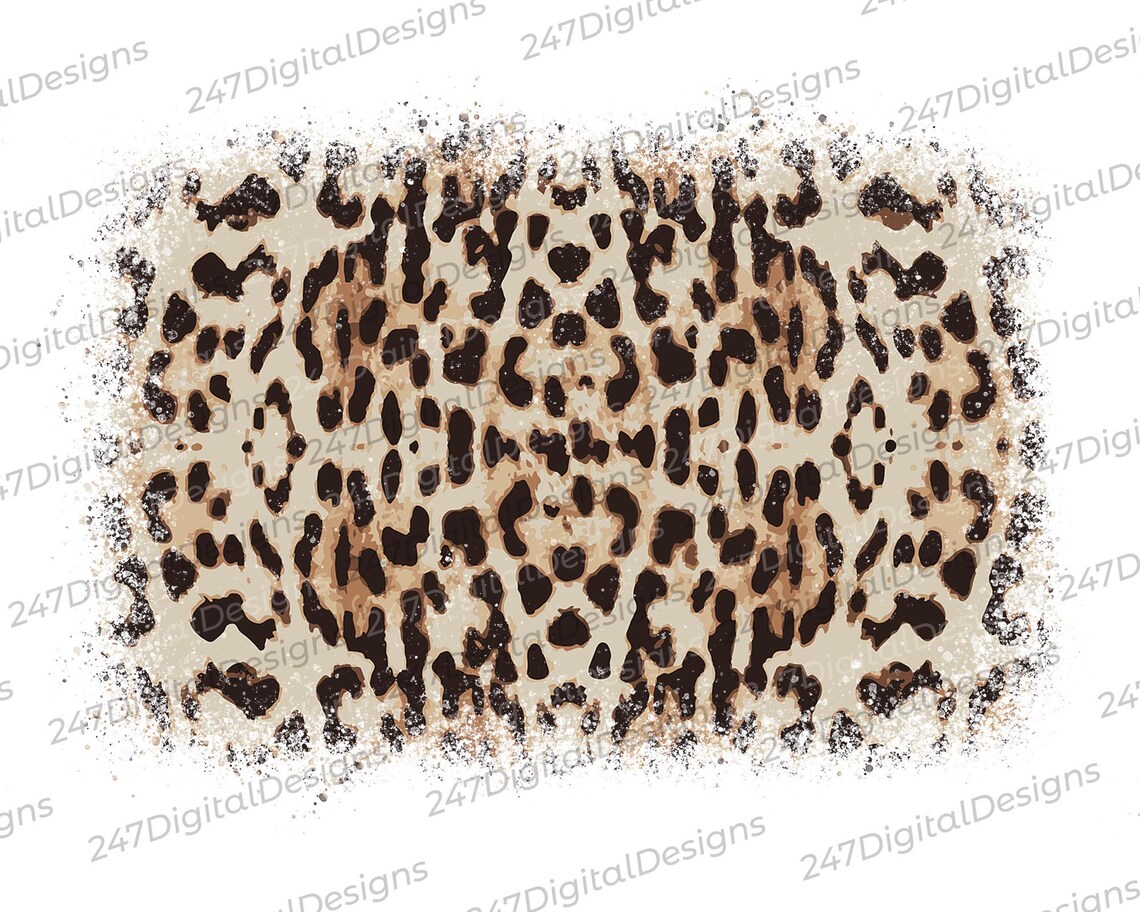 Distressed Leopard Sublimation Design Background Backsplash | Etsy