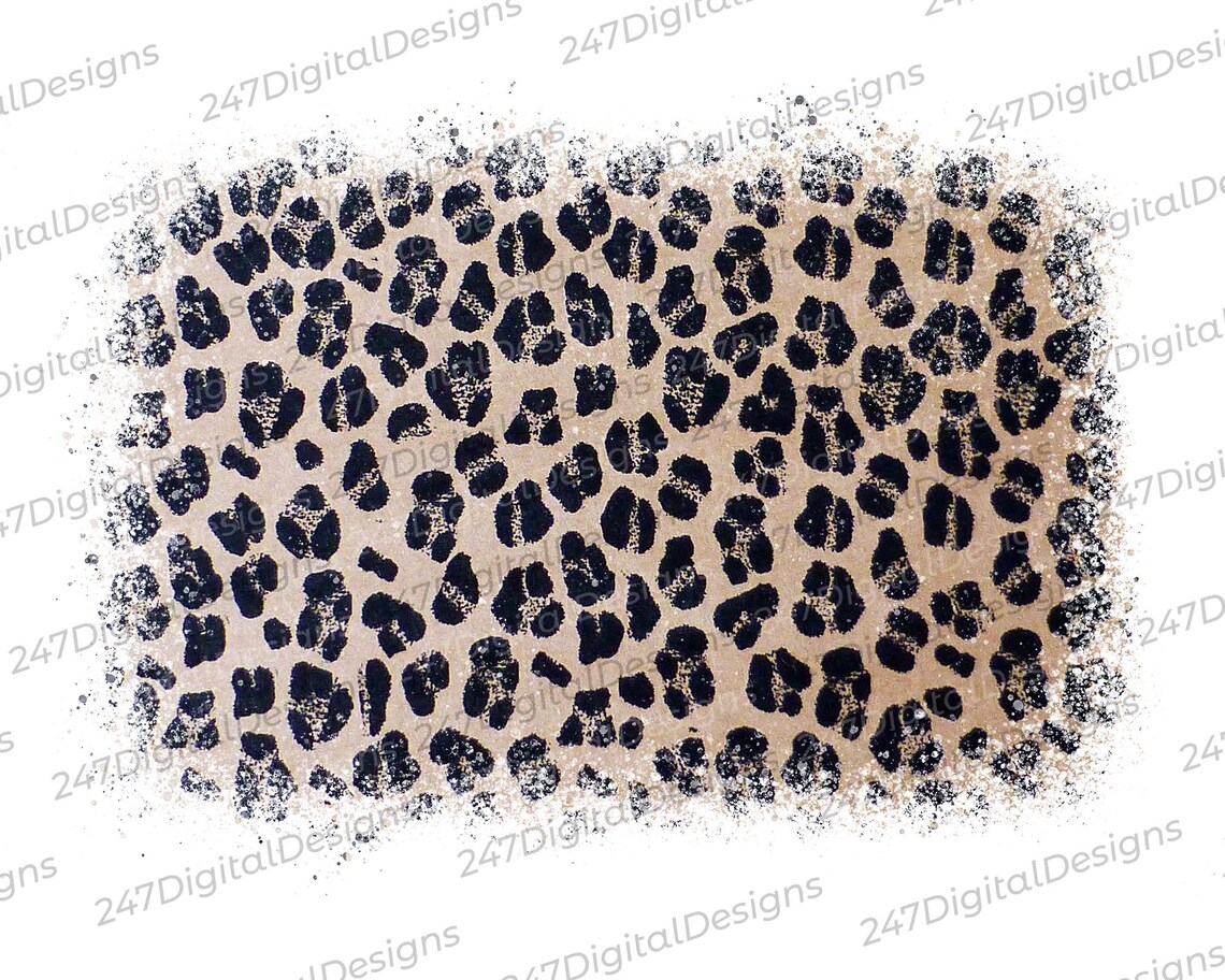 Distressed Leopard Sublimation Design Background Backsplash | Etsy