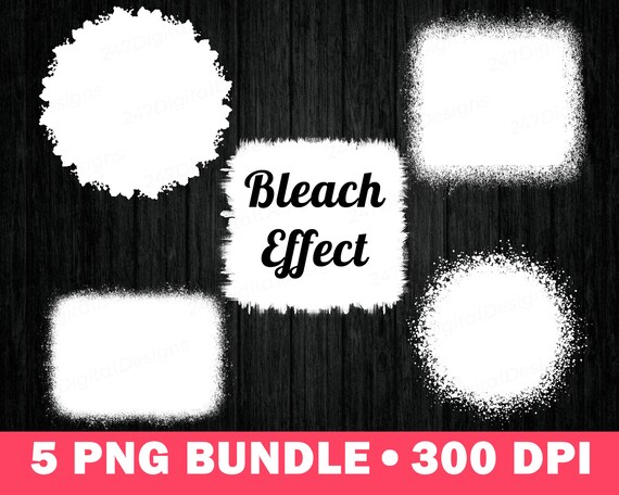 Bleach Effect Design Bundle for Shirt Tee Mockup Bleached - Etsy