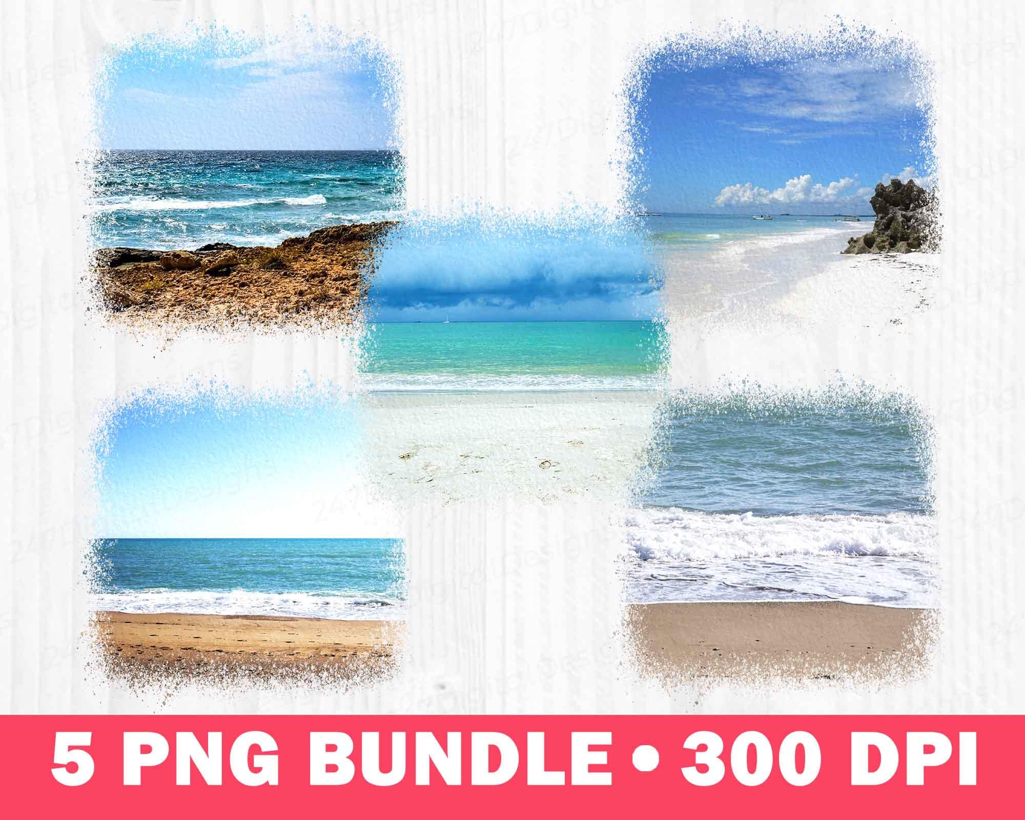 Ocean Beach Background Png Clipart Sublimation Digital Design | Etsy