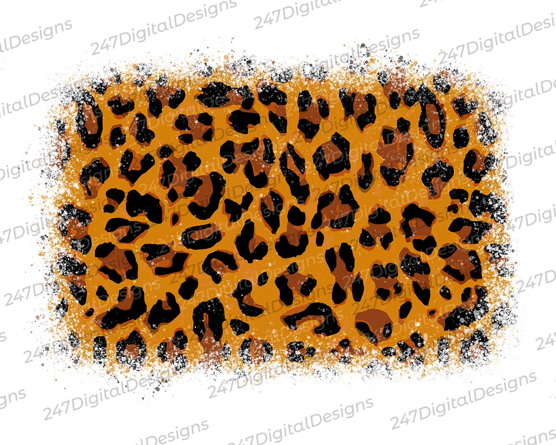 Distressed Leopard Sublimation Design Background Backsplash | Etsy