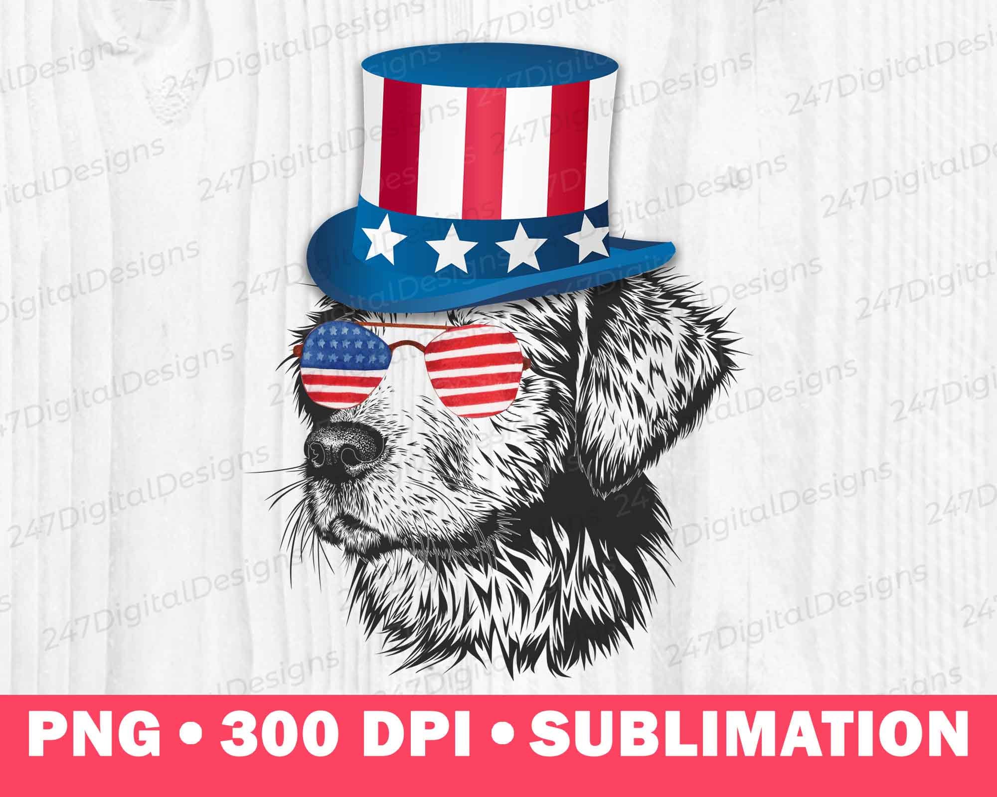 American Dog Flag Patriotic Dog Png Sublimation Design | Etsy