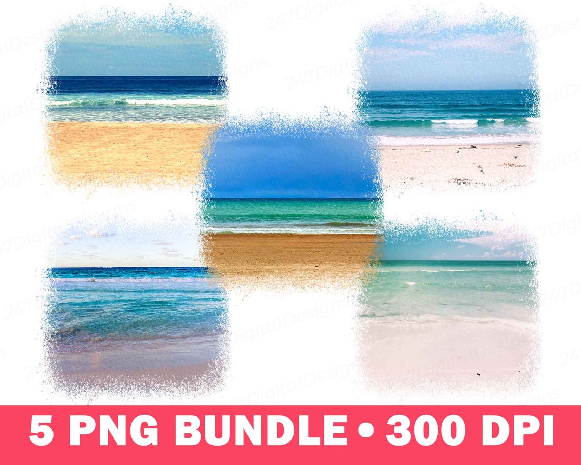 Summer Background Png Beach Landscape Clipart Sublimation - Etsy