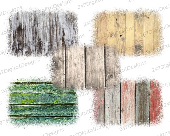 Wood Background Bundle PNG Sublimation Design Clipart Frame | Etsy