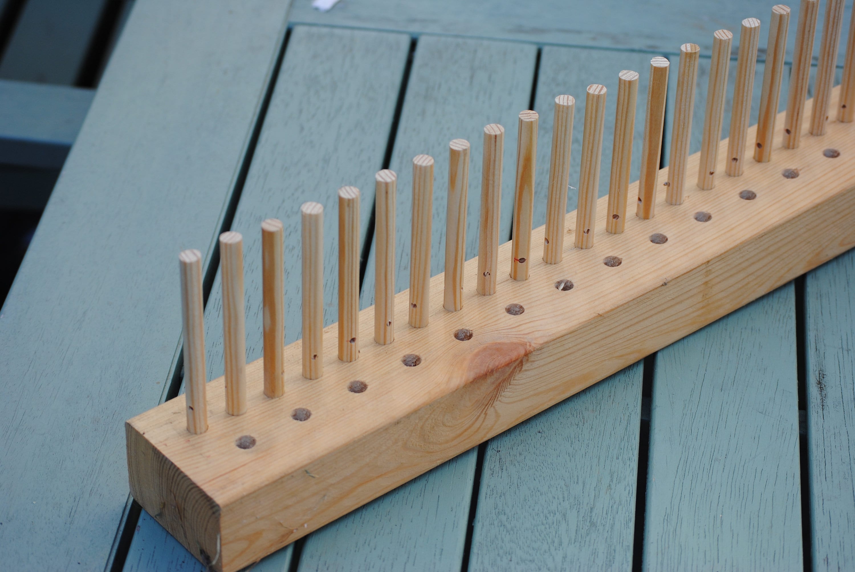 Peg Loom 2-row Large 900mm. for Weaving Wool, Fleece, Rags or Yarns ...