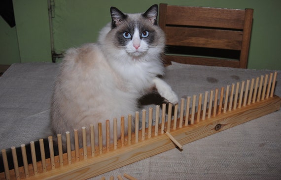 Peg Loom 2-row Large 900mm. for Weaving Wool Fleece Rags or - Etsy UK