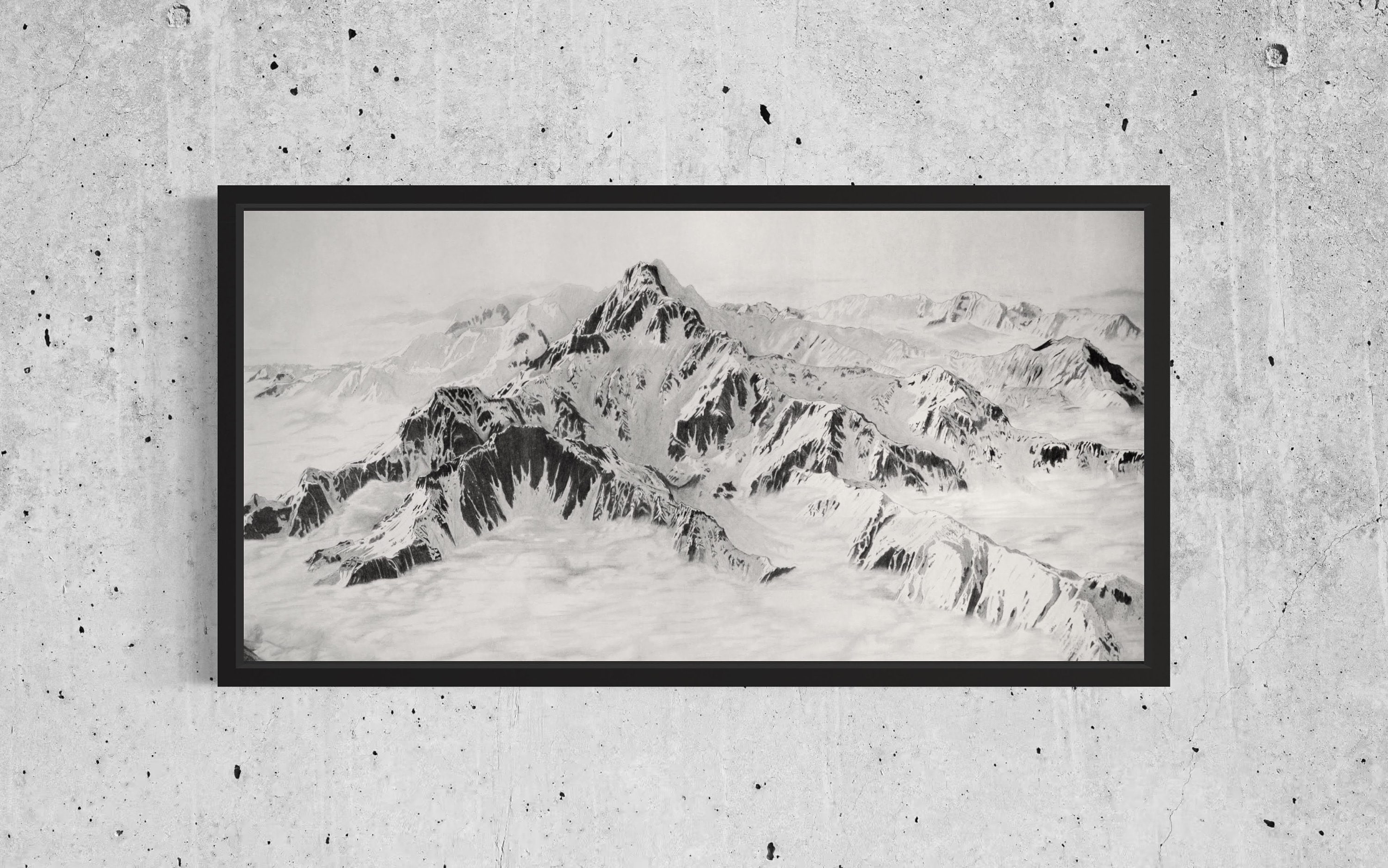 Everest Drawing Print - Etsy