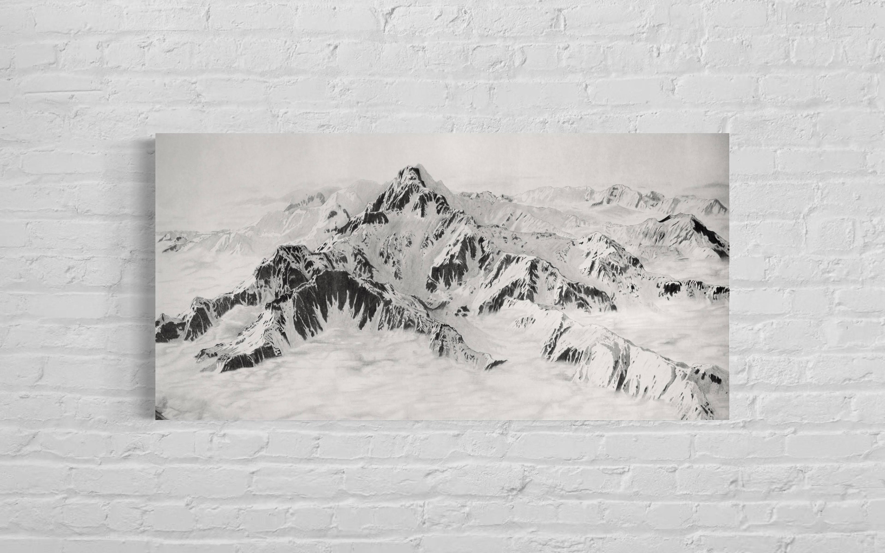 Everest Drawing Print - Etsy