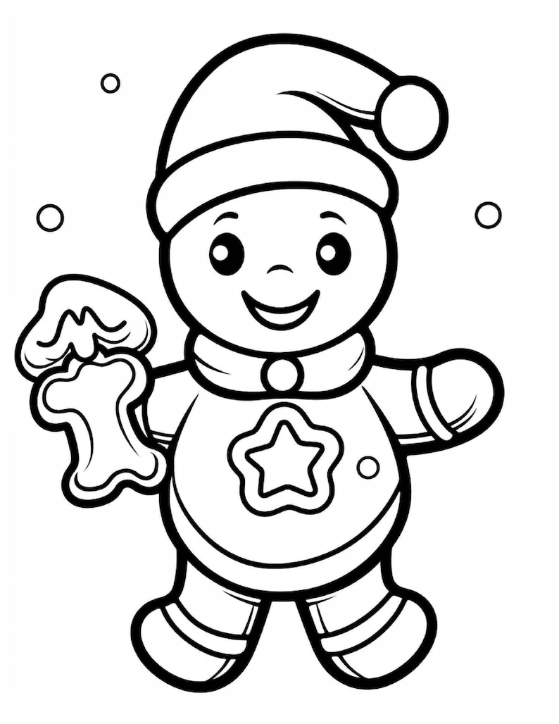 Simple Christmas Coloring Pages for Kids 100 Printable Holiday Designs ...