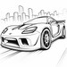 High-octane Sports Car Coloring Pages for Kids & Adults 70 Printable ...