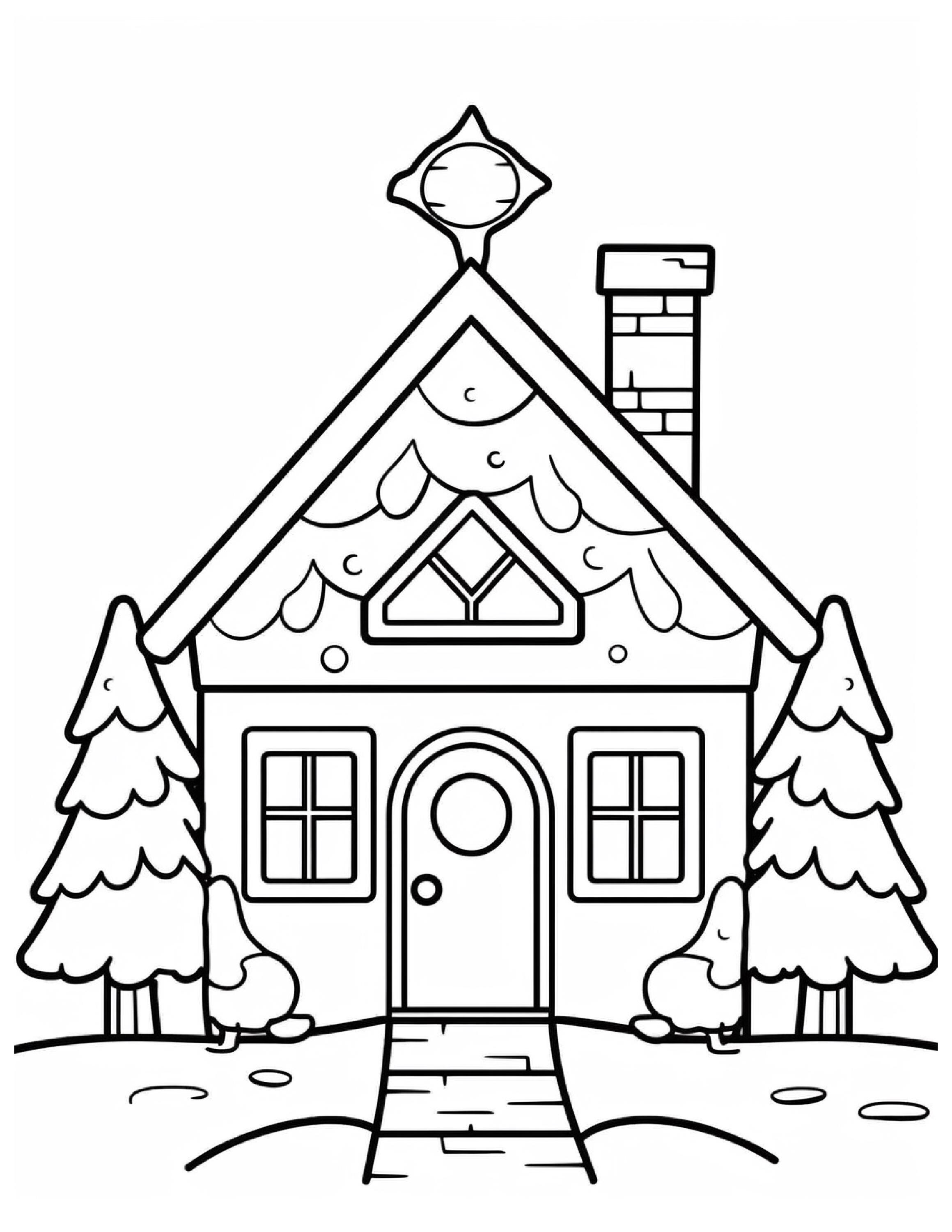 Simple Christmas Coloring Pages for Kids 100 Printable Holiday Designs ...