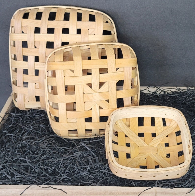 3 Mini Tobacco Baskets (small, Medium, Large) - Etsy