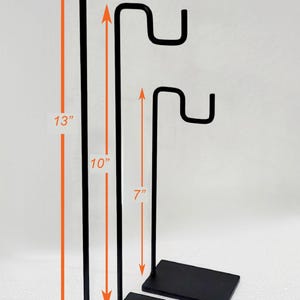 Black Tabletop Metal Display Stands (3 Pack) Small, Medium, Large (FREE ...