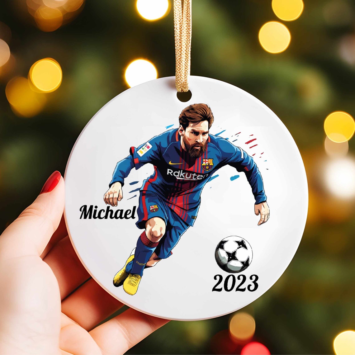 Lionel Messi Ornament Leo Ornament Barca Messi Ornament Soccer Fan ...