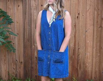 Vintage Button Front Dress - Etsy