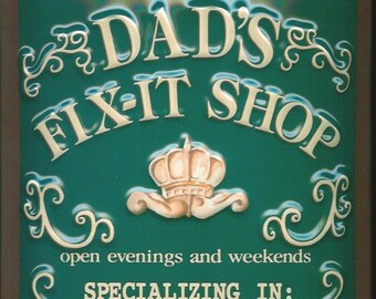Dad Fix It Sign | Etsy