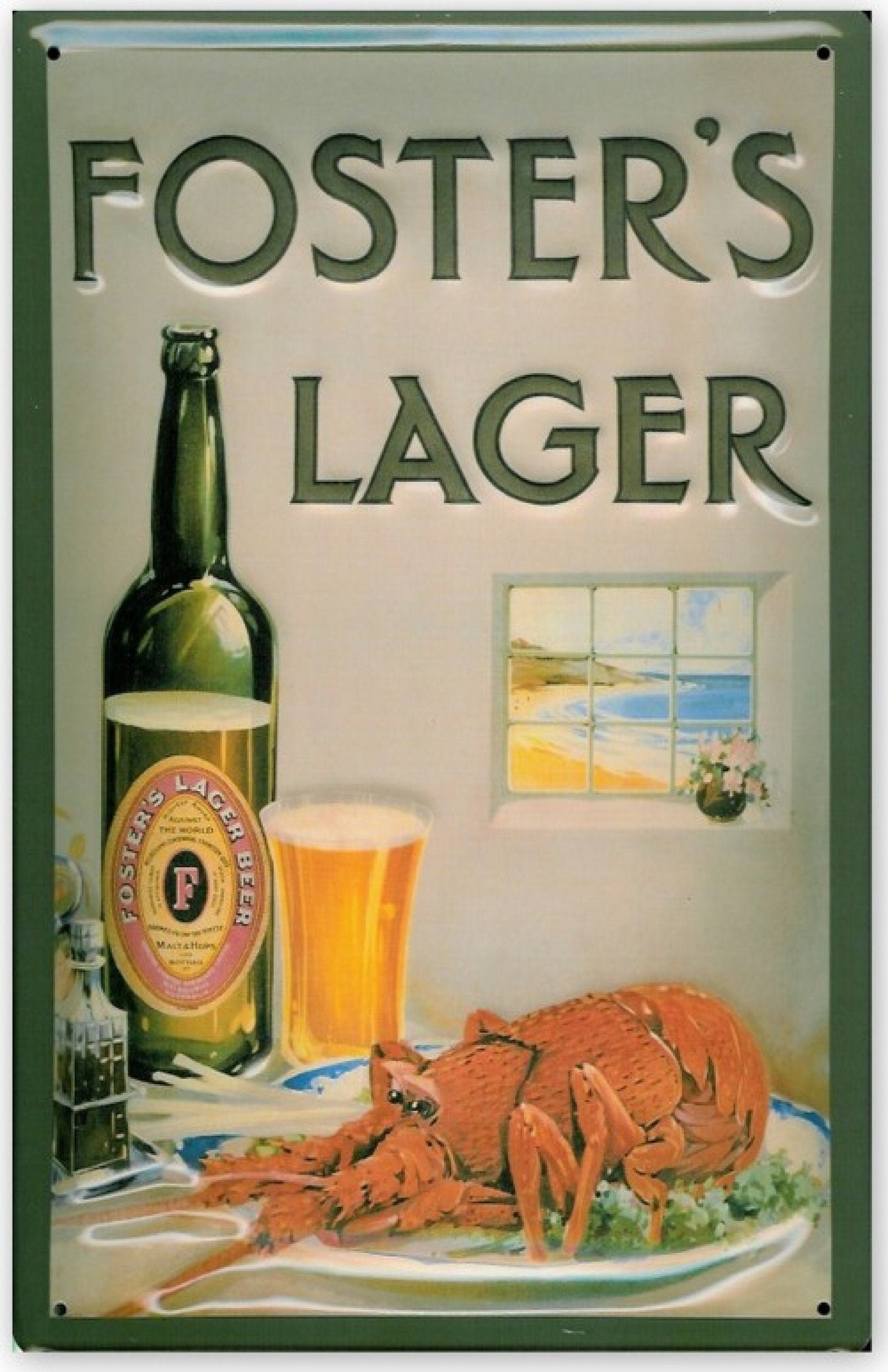 Fosters Beer Sign for sale | Only 4 left at -65%