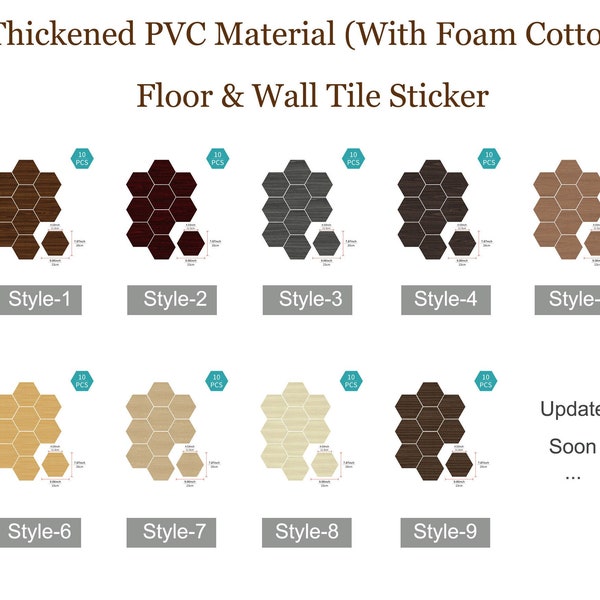 Hexagon Floor Tile Sticker - Etsy