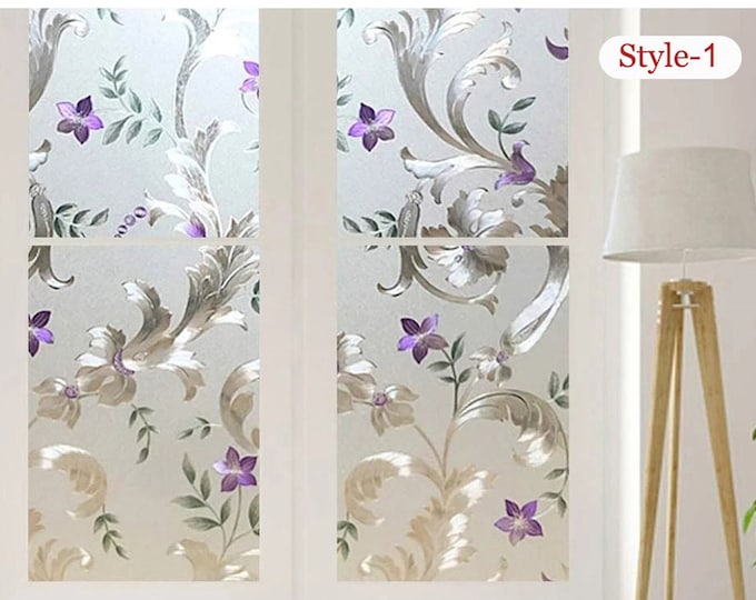 3D Premium Window Privacy Film, Static Cling Sticker,anti-uv, No Glue ...