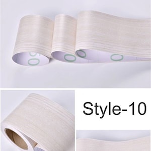 Peel and Stick PVC Wallpaper Self-adhesive Border Board Trim Moulding ...