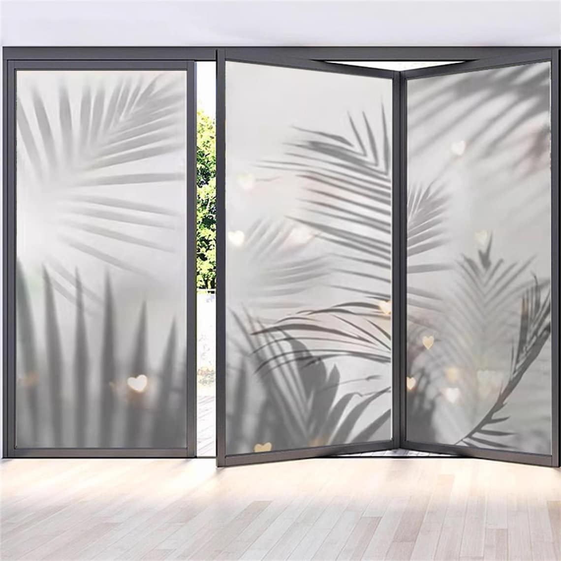 Palm Tree Window Privacy Film,privacy Decorative Film,non-adhesive ...