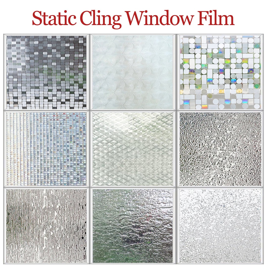 Privacy Window Film, Custom Size Window Decal, Self Adhesive Window ...