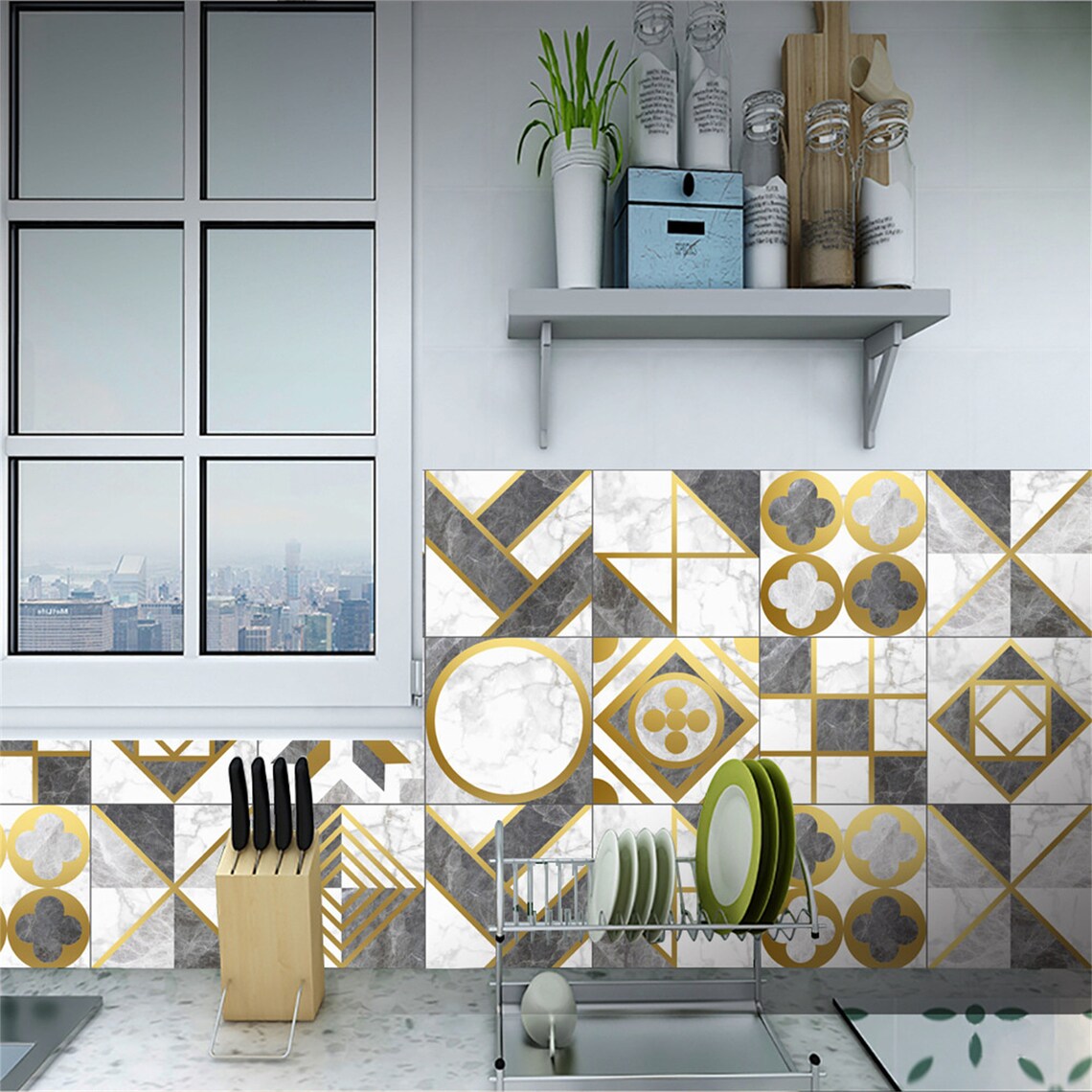 Tile Sticker Vinyl Decal for Kitchen Bathroom Backsplash Floor | Etsy