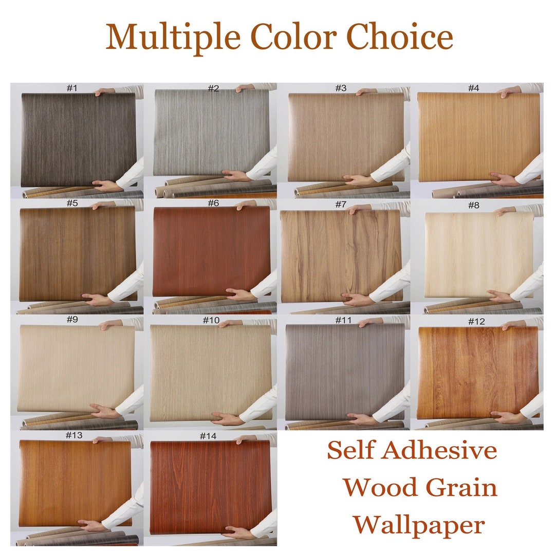 Wood Wallpaper Tile Stickers,peel&stick Tile Decal,wood Grain Wall ...