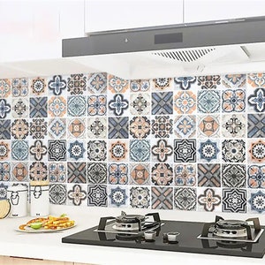Backsplash Tile Stickers,peel&stick Tile Decal,heat Resistant Wall ...