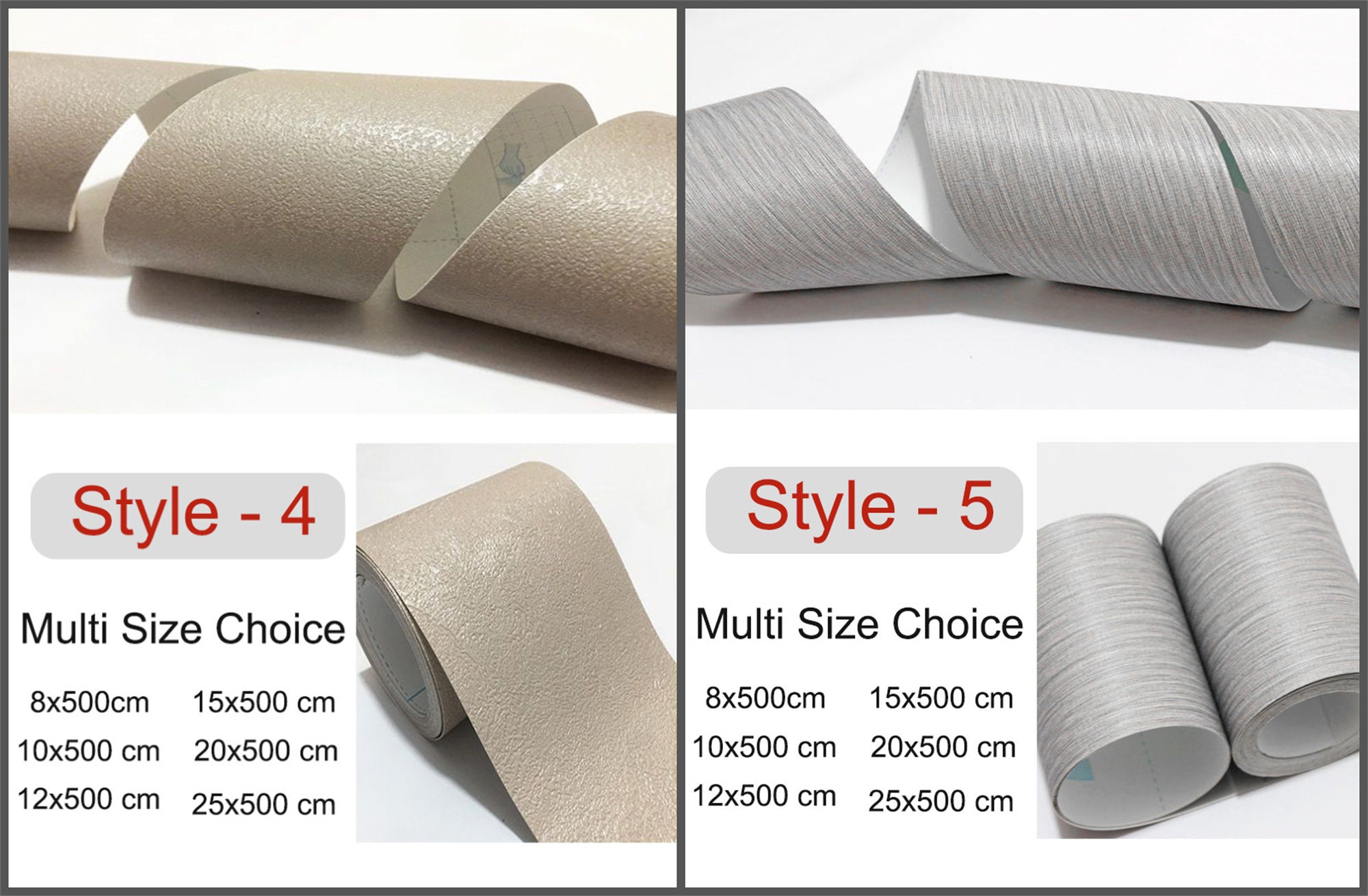 Peel and Stick PVC Self-adhesive Wallpaper Border Board Trim Moulding ...