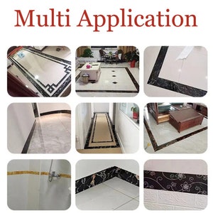 Peel and Stick PVC Self-adhesive Wallpaper Border Board Trim Moulding ...