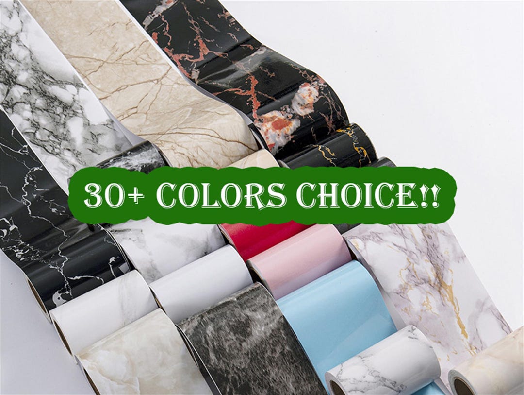 Peel and Stick Wallpaper,vinyl Wall Decals,marbled Design Border ...