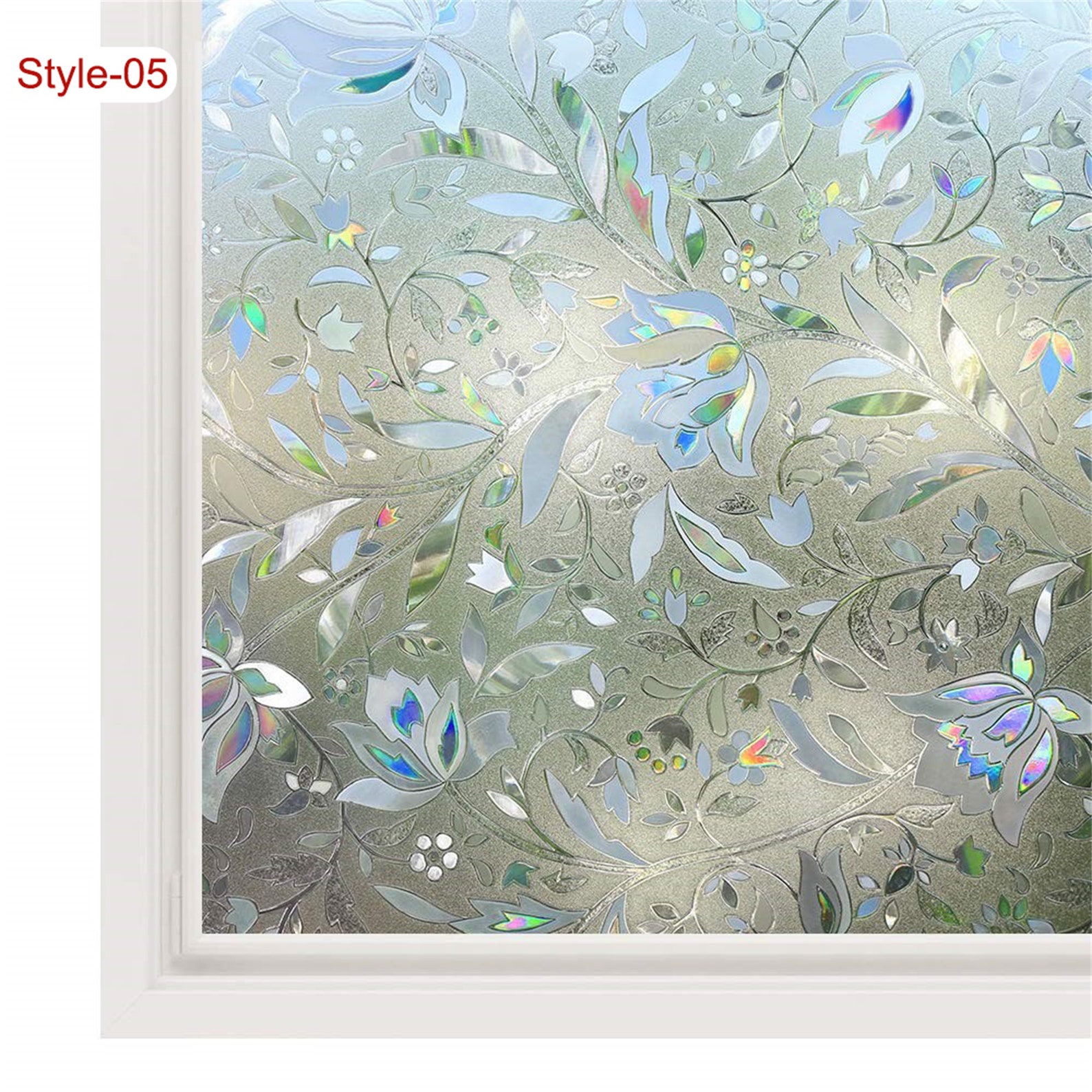 3D Premium Window Privacy Film, Static Cling Sticker,anti-uv, No Glue ...