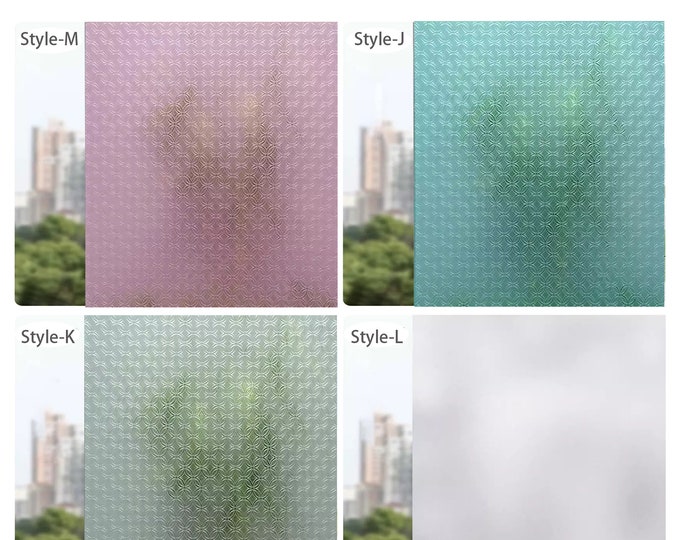 Colorful Window Film,self Adhesive Static Cling Privacy Film Anti UV ...