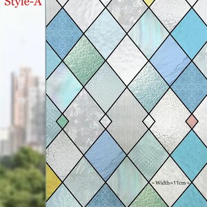 3D Premium Window Privacy Film, Static Cling Sticker,anti-uv, No Glue ...