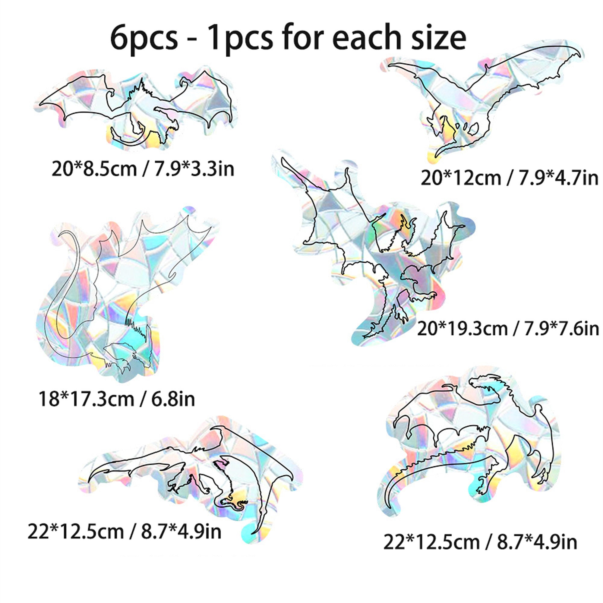 Dragon Window Gems,rainbow Window Film,window Decals,static Window ...