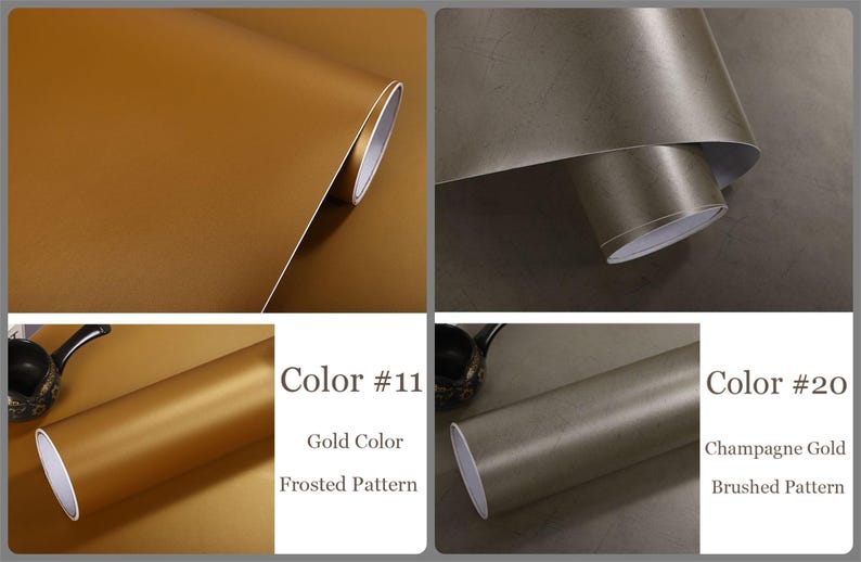 Metallic Brushed Sticky Vinyl Fablon, Self Adhesive Vinyl Fridge ...